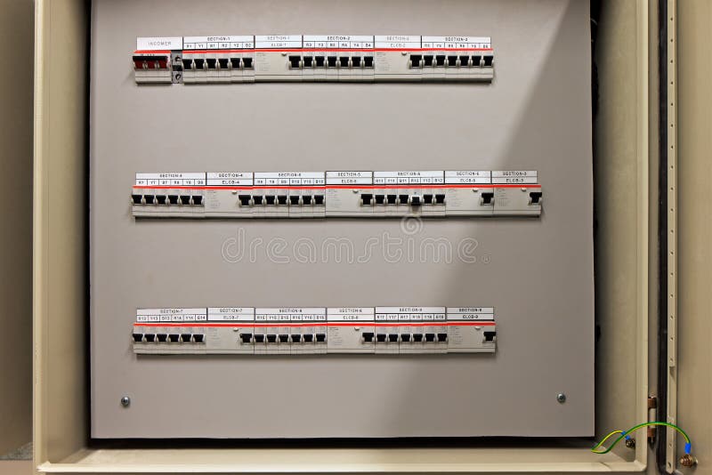 Fuse Control Panel Box Three Rows Dedicated Fuses Stock Photos - Free ...