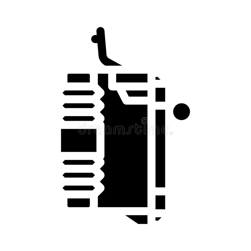 Fuse Electrical Engineer Glyph Icon Vector Illustration Stock ...