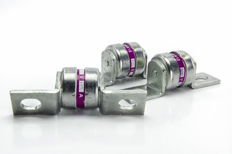 Fuse Of Electrical Protection Component On White Background Stock Image Image Of Component