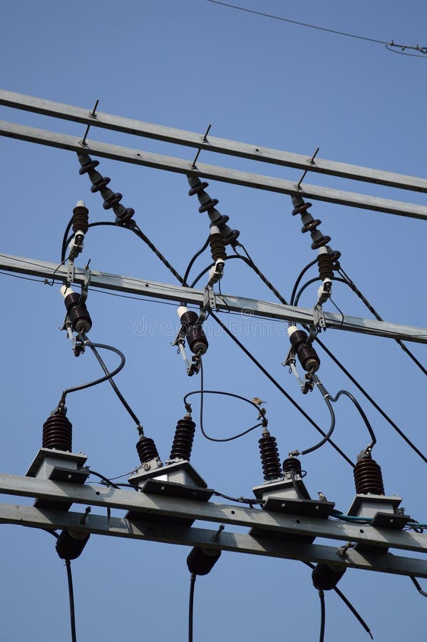 Fuse on electricity post stock photo. Image of wire, electricity - 84353332