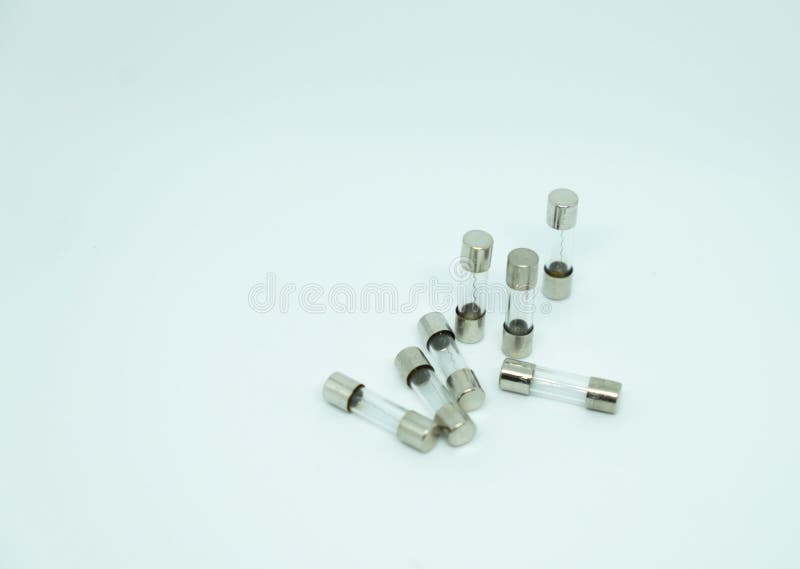 Fuse Glass Tube, Isolated on White Background Stock Photo - Image of ...