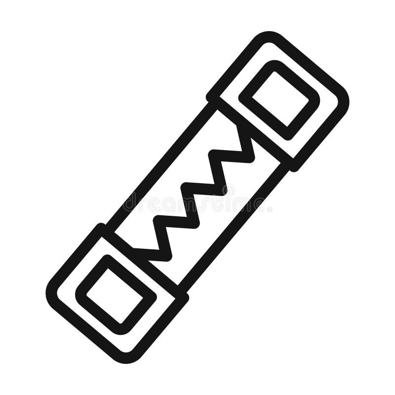 Fuse Icon Mark in Filled Style Stock Vector - Illustration of simple ...