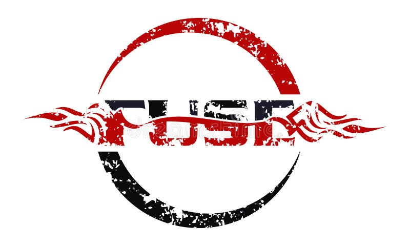 Fuse Letter Logo Design Template Stock Vector - Illustration of ...