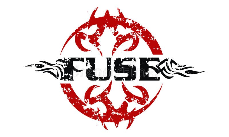 Fuse Letter Logo Design Template Stock Vector - Illustration of letter ...