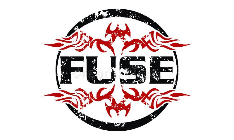 Fuse Letter Logo Design Template Stock Vector - Illustration of ...