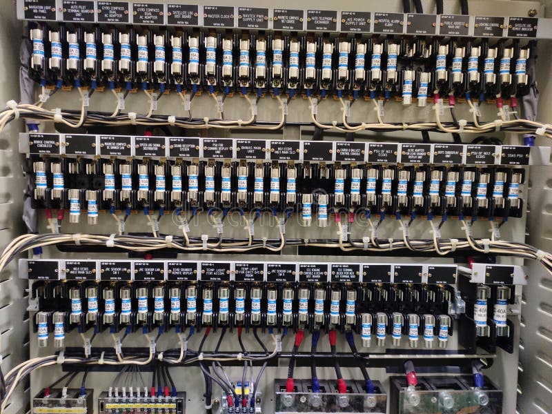 Fuse Rack Panel stock photo. Image of fuse, engine, multimedia - 221511654