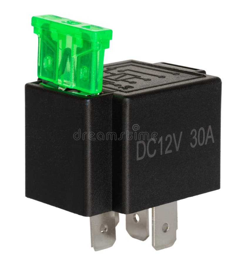 Fuse and Schematic Can Be Seen on this 12 Volt Relay Stock Image ...