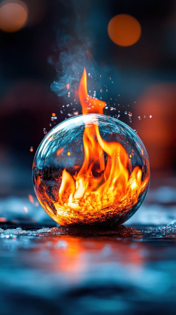 Fused Orb of Ice and Fire Radiates Light in a Captivating Display of ...