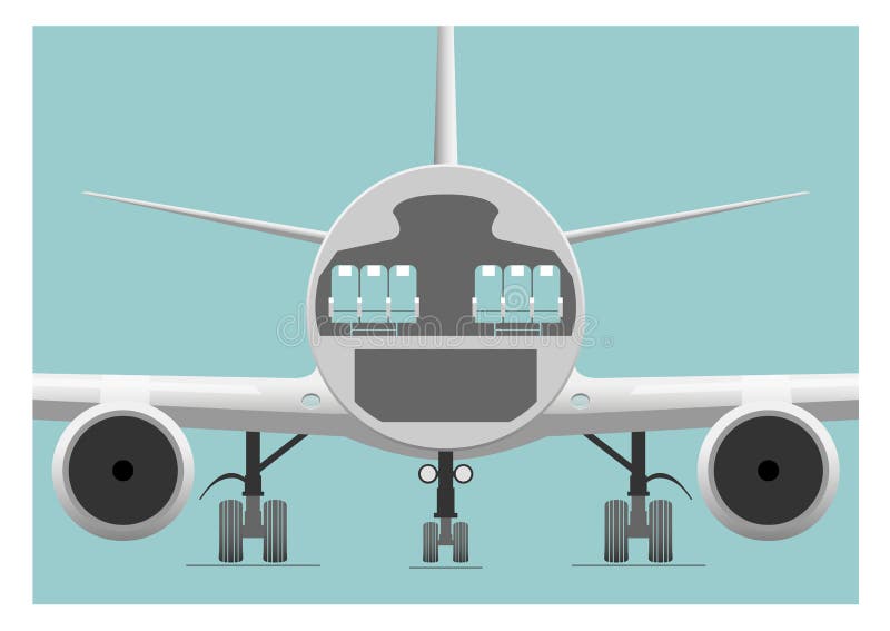 Airplane Cross Section Stock Illustrations – 95 Airplane Cross Section ...