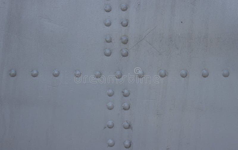 The Fuselage of a Retro Airplane in Rivets Stock Photo - Image of close ...