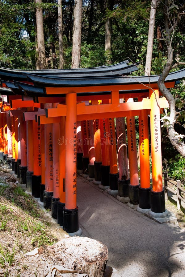 Fushimi Inare Tojii Gates stock image. Image of monks - 19149719