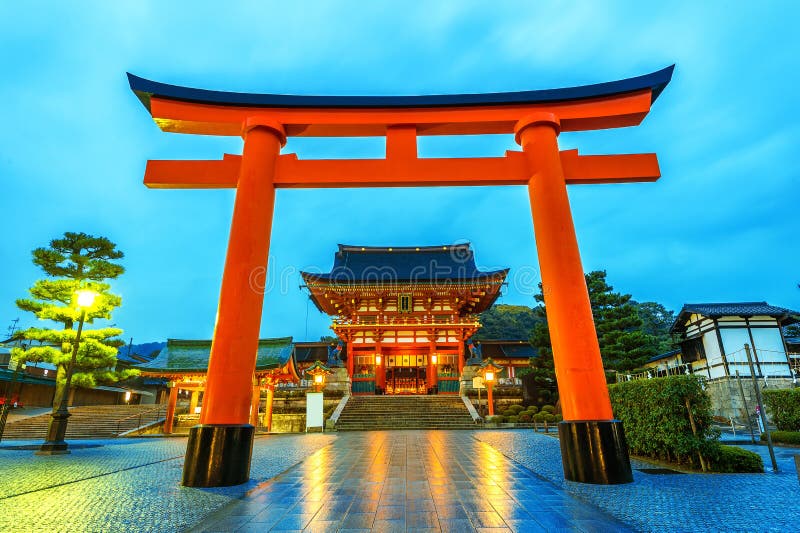 Fushimi Inari Shrine in Kyoto, Japan Stock Photo - Image of background ...