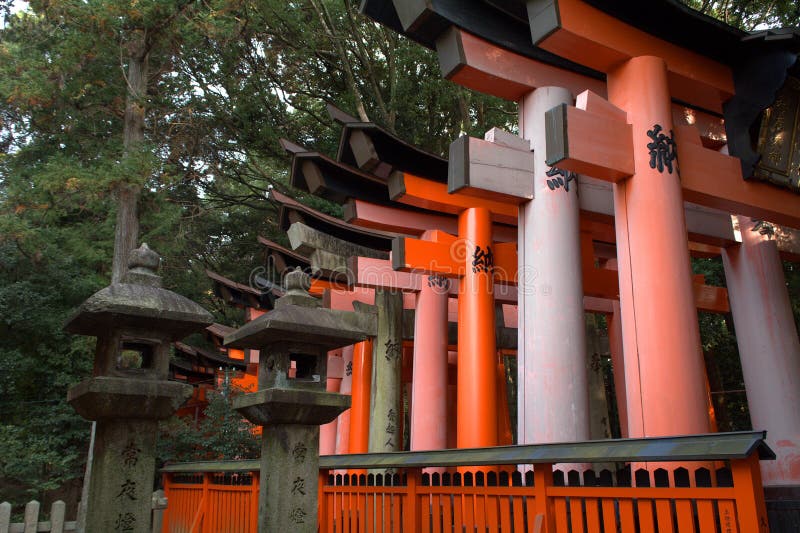 Fushimi Inari Temple, Kyoto, Japan Stock Photo - Image of meiji, inari ...