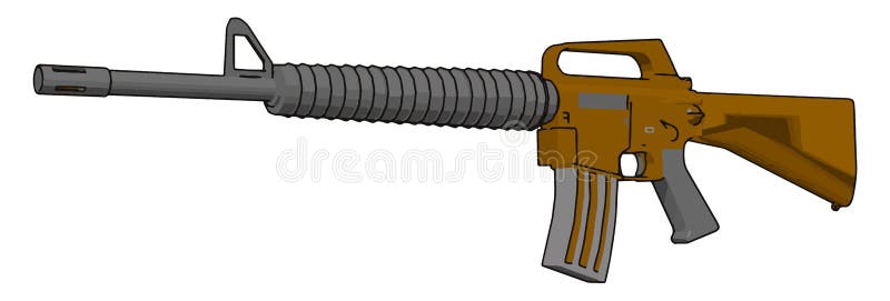 Fusil Militar, Ilustración, Vector Ilustración del Vector - Ilustración ...