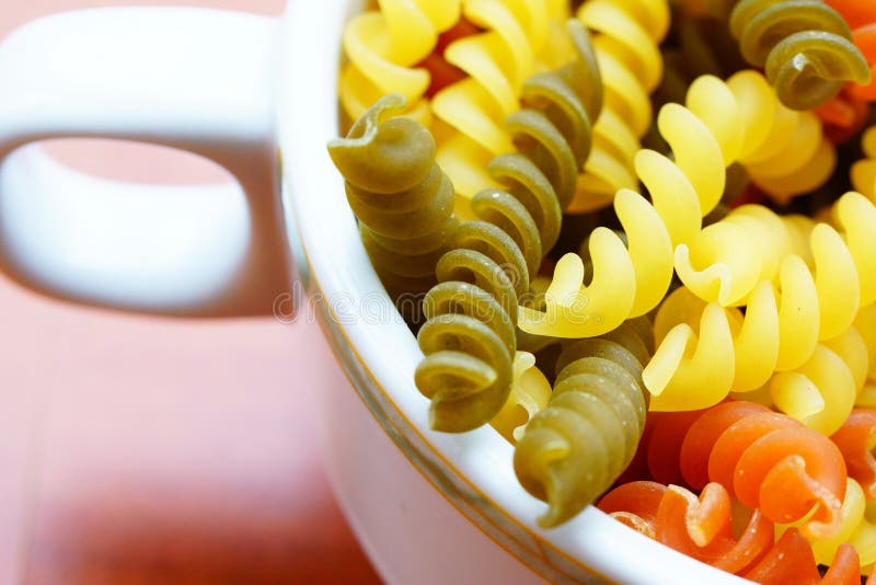Fusilli mix stock image. Image of closeup, uncooked, healthy - 44164825