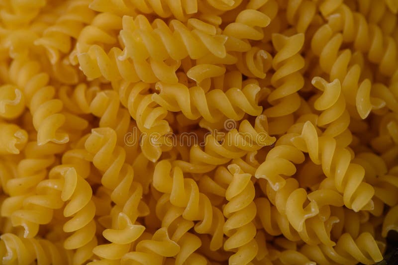 Fusilli Pasta Background — Dry Spiral Texture Stock Image - Image of ...