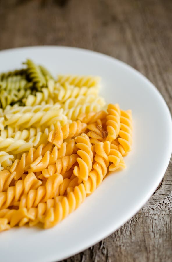 Fusilli pasta stock image. Image of baked, closeup, flag - 32698407