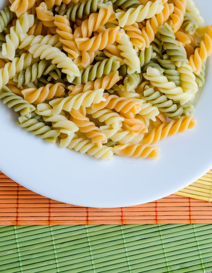 Fusilli pasta stock image. Image of italy, macaroni, cuisine - 32701099
