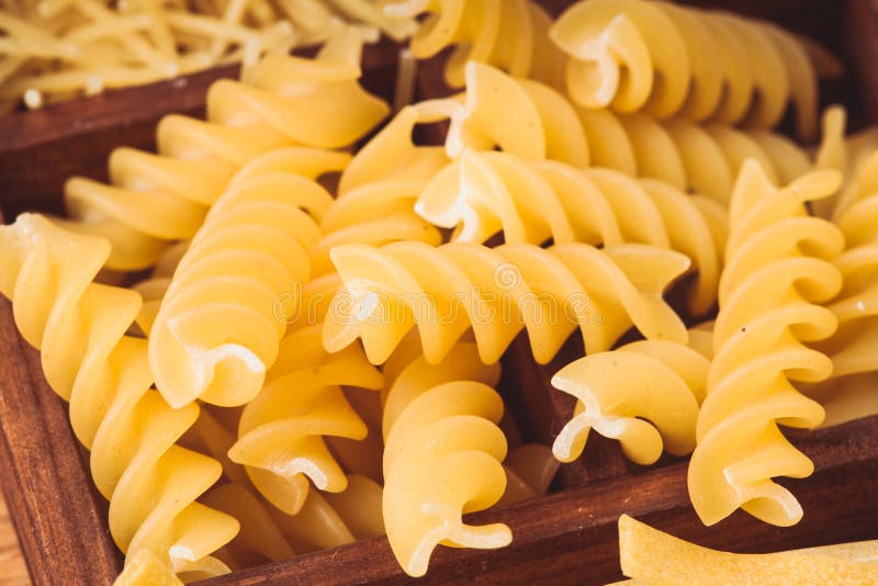 Fusilli pasta stock image. Image of sections, carbohydrate - 54881933