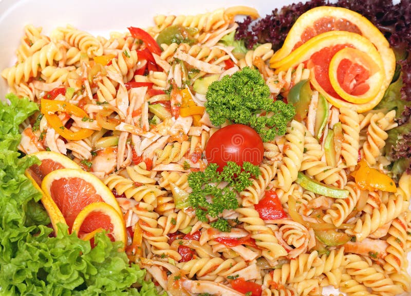 Fusilli Salad stock image. Image of fusilli, cuisine - 55011571