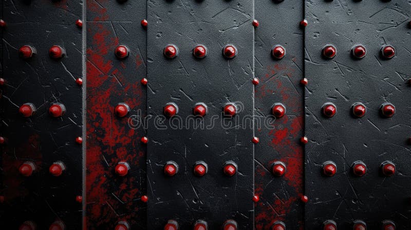 The Fusion of Black and Red Metal Textures Forms a Bold and Dynamic ...