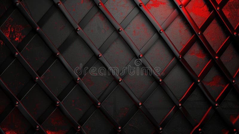 The Fusion of Black and Red Metal Textures Forms a Bold and Dynamic ...
