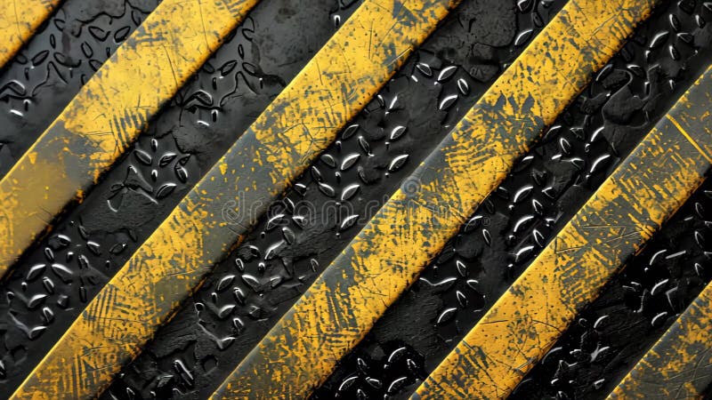 The Fusion of Black and Yellow Metal Textures Forms a Bold and Vibrant ...