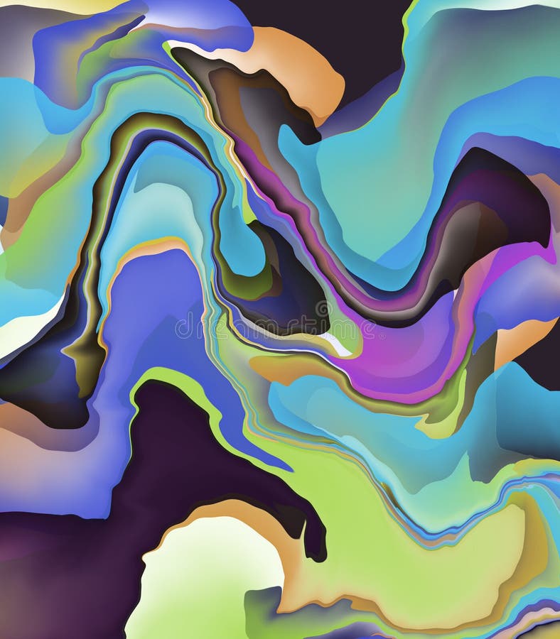 Fusion of colors stock illustration. Illustration of attention - 229270877