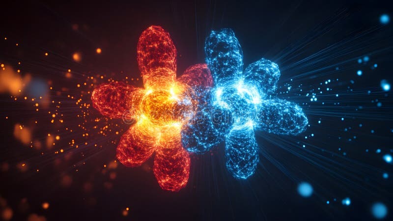 Fusion and Fission Processes Converge in Glowing Atomic Energy ...