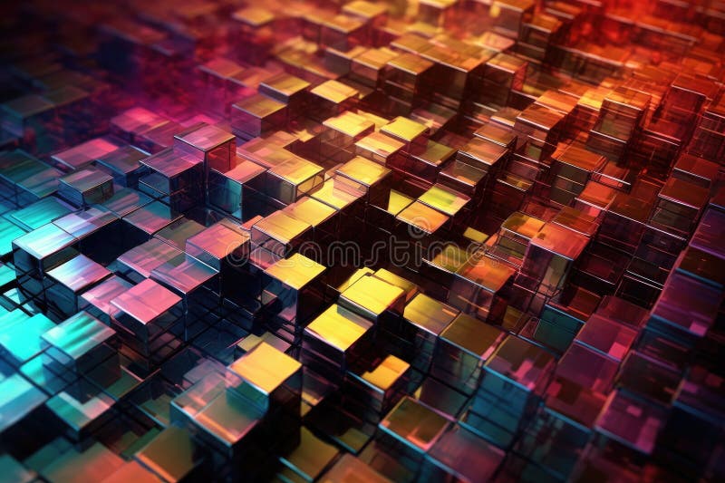 Fusion of Geometric Shapes, Metallic Surfaces, and Illuminated Lines ...