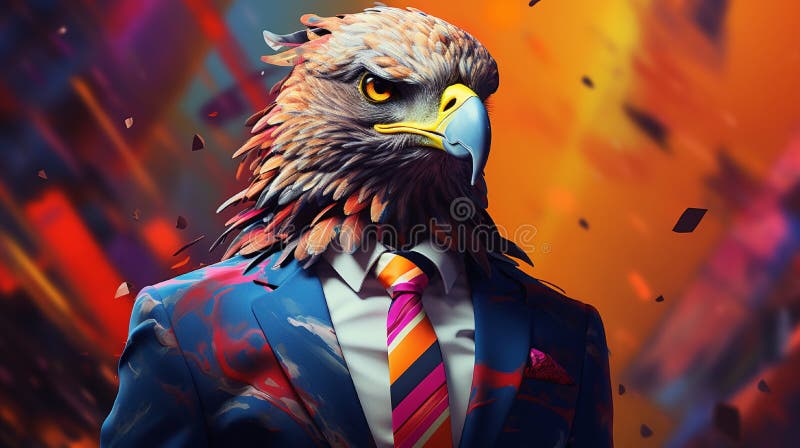 The Fusion of Human Intellect with the Hawk S Sharp Perception Stock ...