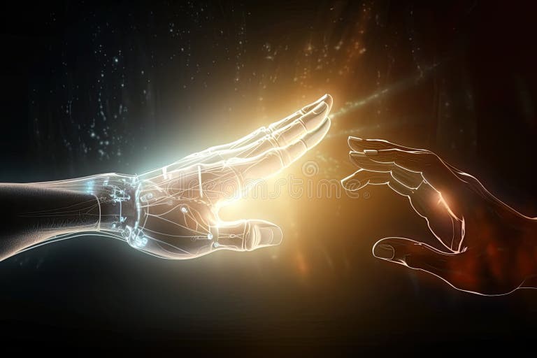 Modern Take on the Creation of Adam Stock Illustration - Illustration ...