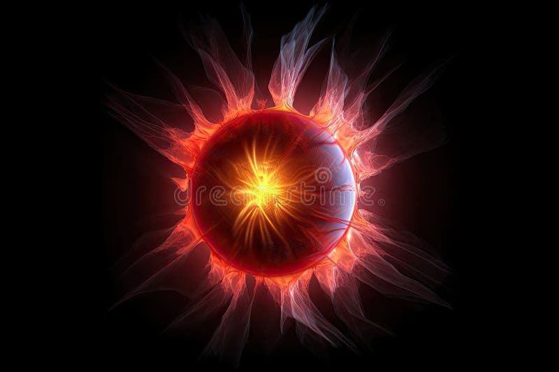 The Fusion of Hydrogen into Helium in the Core of a Star, Bringing it ...