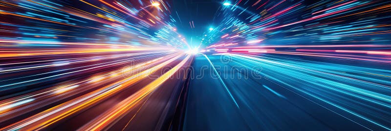 A Fusion of Neon Glow and Sparkling Motion Light, the Artful Dance of ...