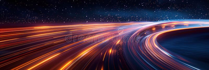 A Fusion of Neon Glow and Sparkling Motion Light, the Artful Dance of ...