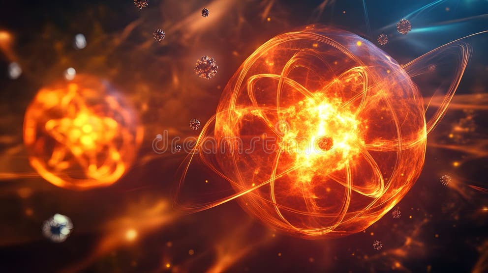 Fusion of Nuclear Fission and Atomic Particles Visualizing Complex ...
