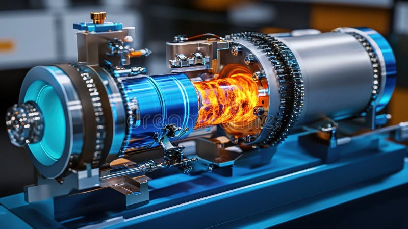 Fusion Reactor Technology stock illustration. Illustration of plasma ...