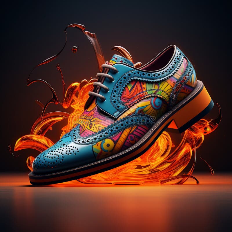 Fusion Shoe with Traditional and Innovative Design Stock Photo - Image ...