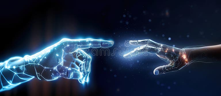 Modern Take on the Creation of Adam Stock Illustration - Illustration ...