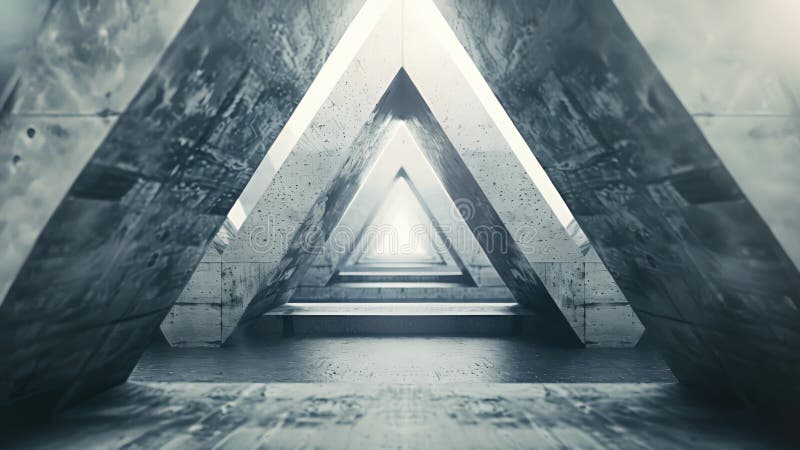 A Fusion Of Triangular Shapes Creating An Abstract Representation Of Unity Stock Video Video