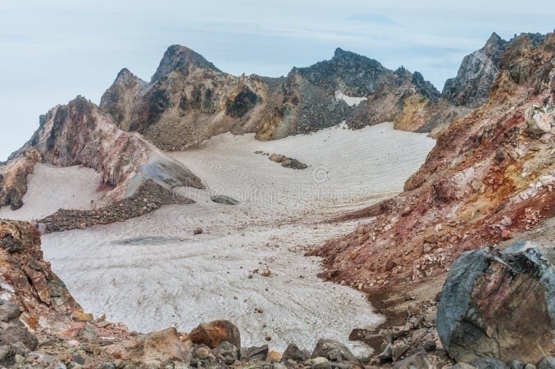 Fuss Peak Volcano, Paramushir Island, Russia Stock Photo - Image of ...