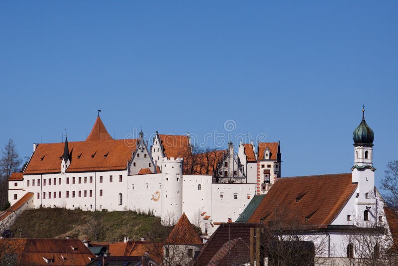 Railway in Fussen, Germany stock image. Image of destination - 35093551
