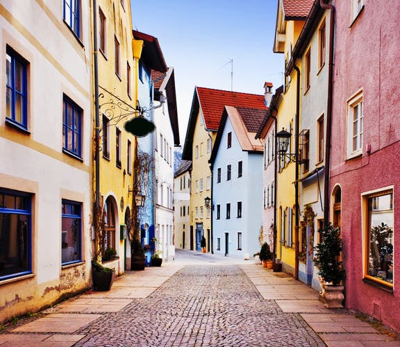 Fussen, Germany stock photo. Image of europe, alps, fuessen - 24480416