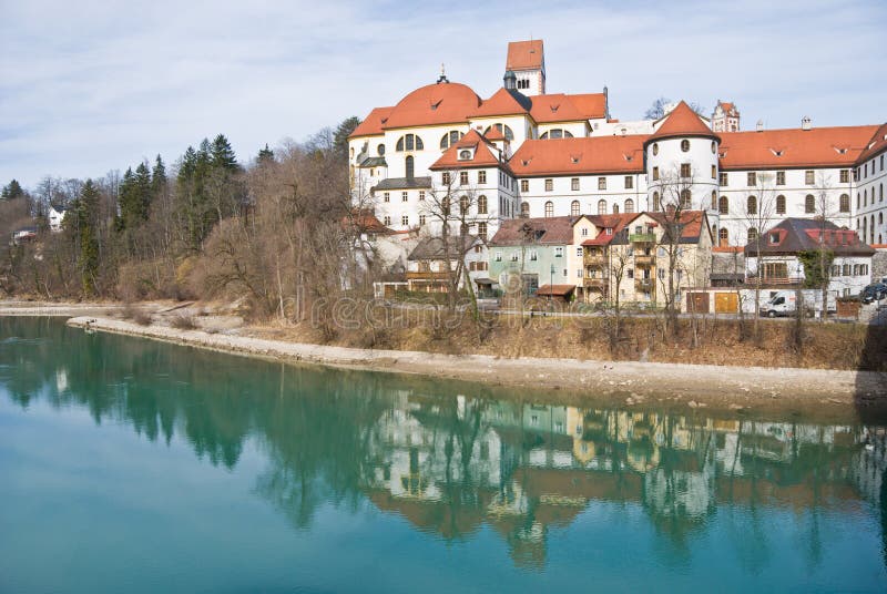 Lech river - Fussen stock image. Image of fussen, bayern - 49546301