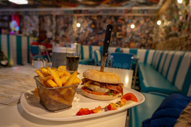 04.11 stock image. Image of diner, bavaria, barbq, landmark - 267696107