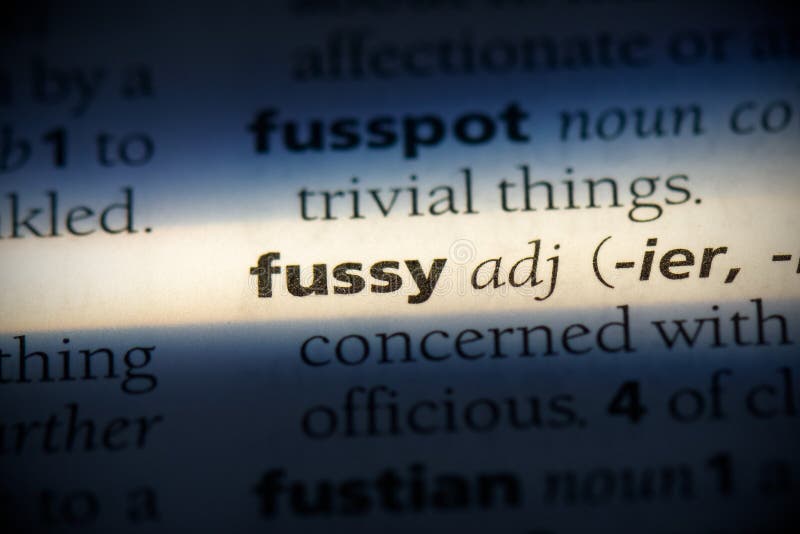 Fussy stock image. Image of closeup, printed, meaning - 161577471