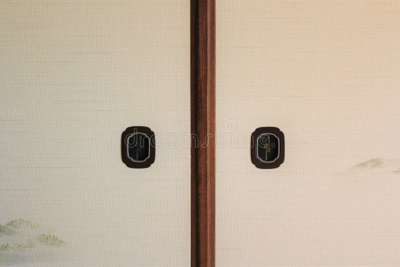 Fusuma Panels, Traditional Japanese Interior Sliding Doors Stock Image ...