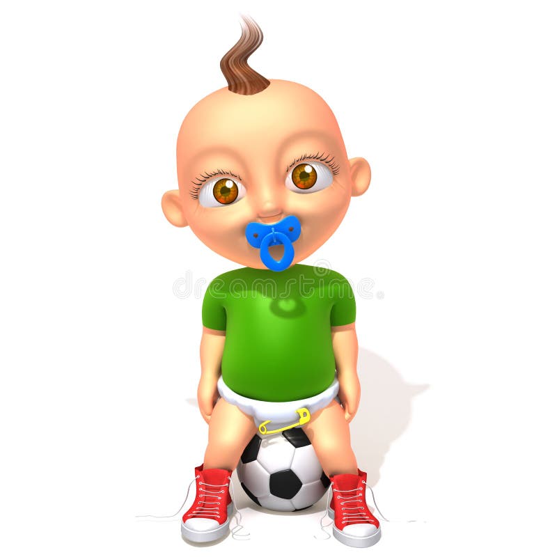 Futbolista De Jake Del Bebé Stock de ilustración - Ilustración de libre ...