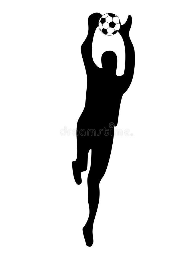 Futebol - guarda-redes ilustração stock. Ilustração de cores - 576529