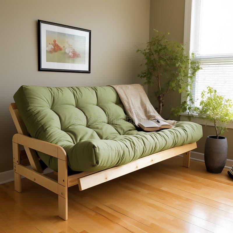 Futon mattress stock illustration. Illustration of floor - 301011082